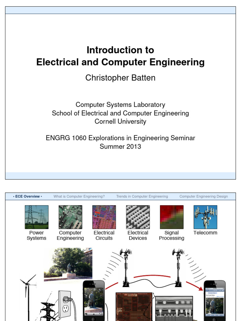 Engrg1060 Ece Lecture | PDF | Computer Engineering | Electronic Engineering
