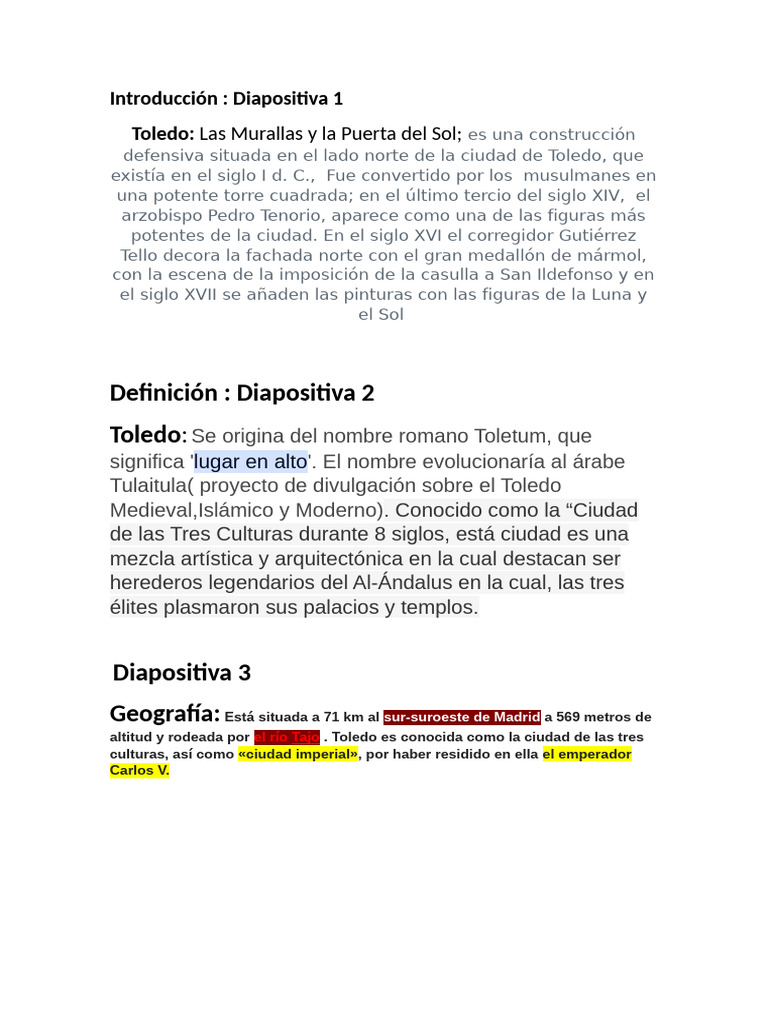 Toledo | PDF