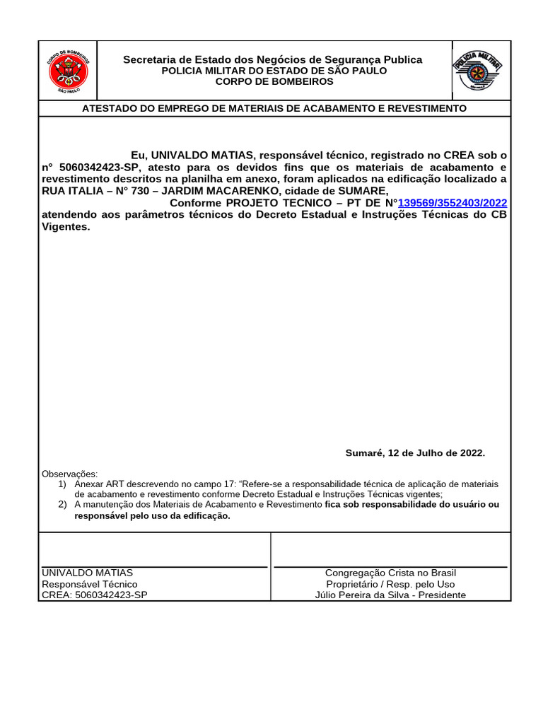 10 - Laudo Cmar | PDF