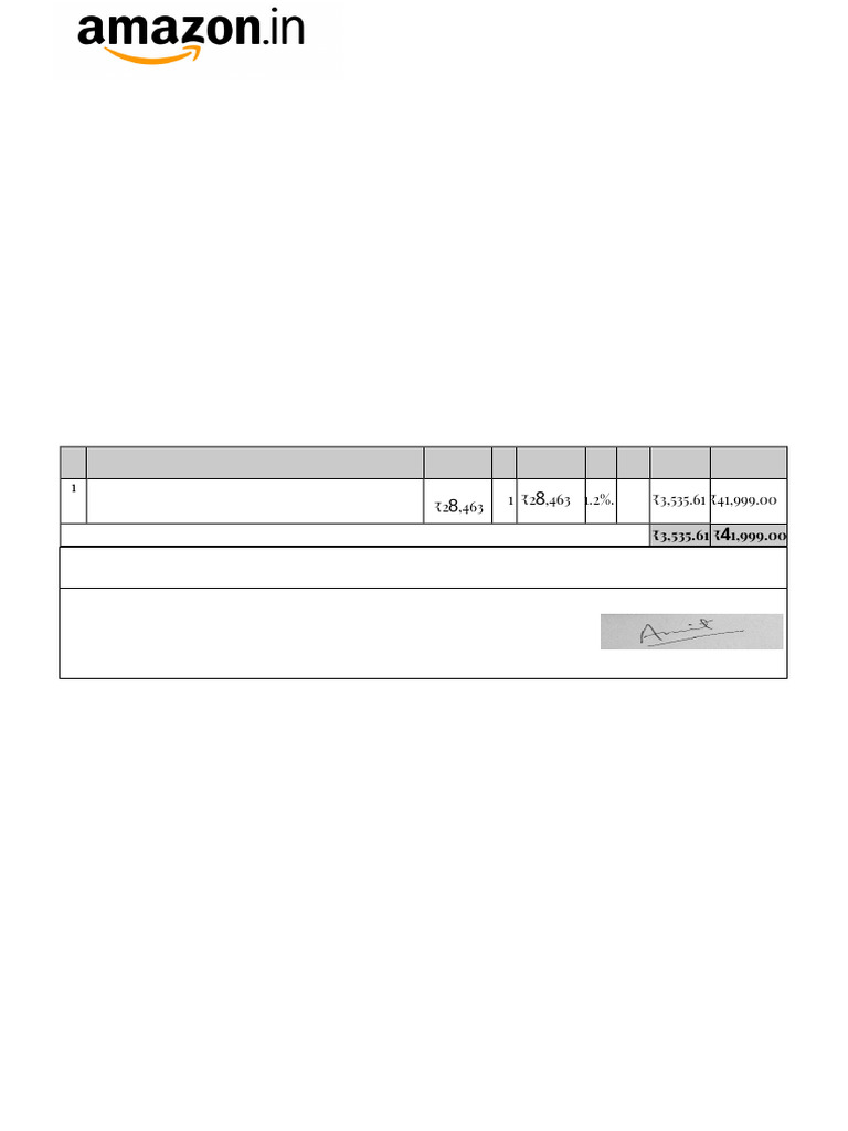 AMAZON ONE PLUS 8t | PDF | Invoice | Value Added Tax