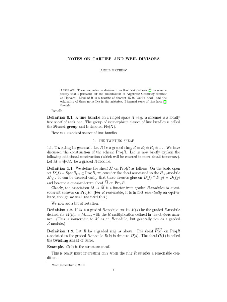 Mathew_linebundle | PDF | Mathematical Analysis | Abstract Algebra