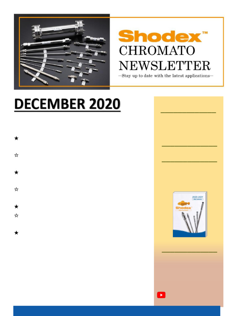Chromato News DEC 2020 - English | PDF | High Performance Liquid Chromatography | Diet & Nutrition
