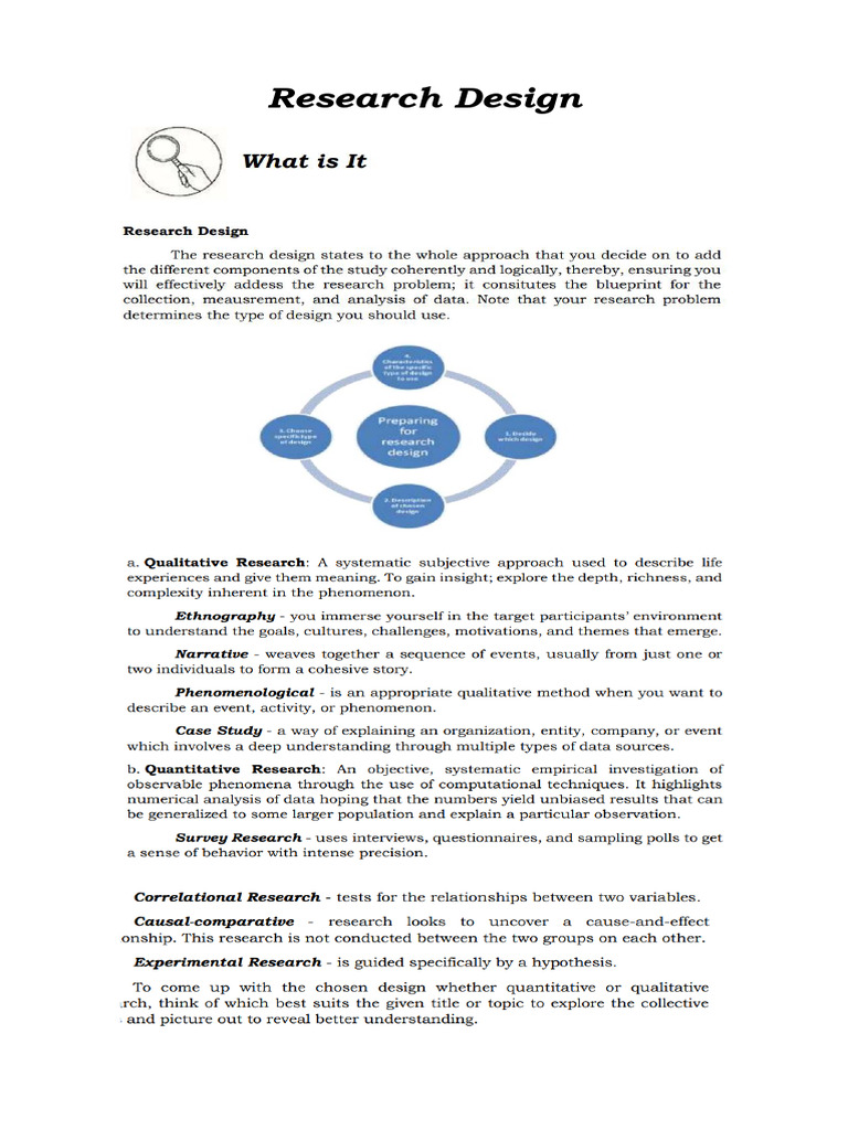 Lesson 4 Research Design | PDF