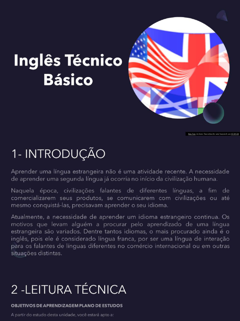 Apostila Ingles Tecnico Basico | PDF