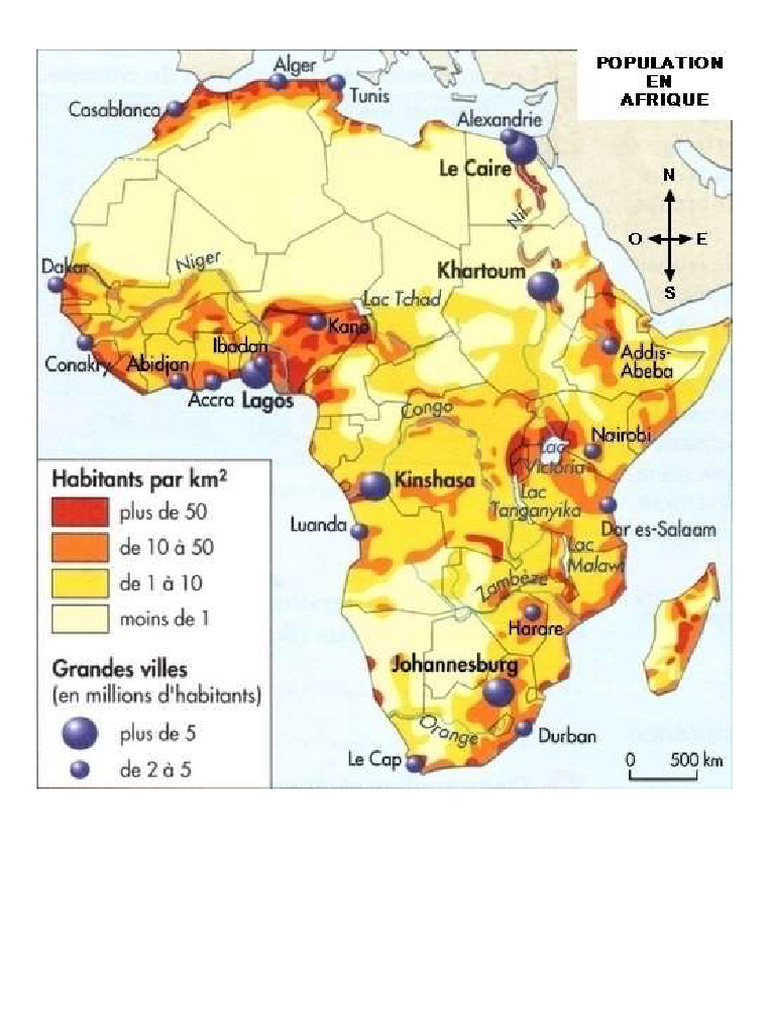 Carte Afrique Population | PDF