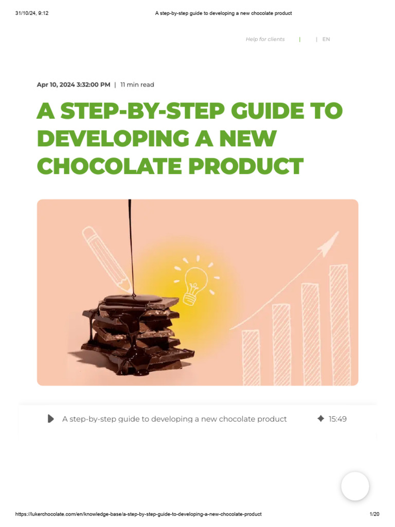 Chocolate Product Development Guide | PDF | Chocolate | Brand