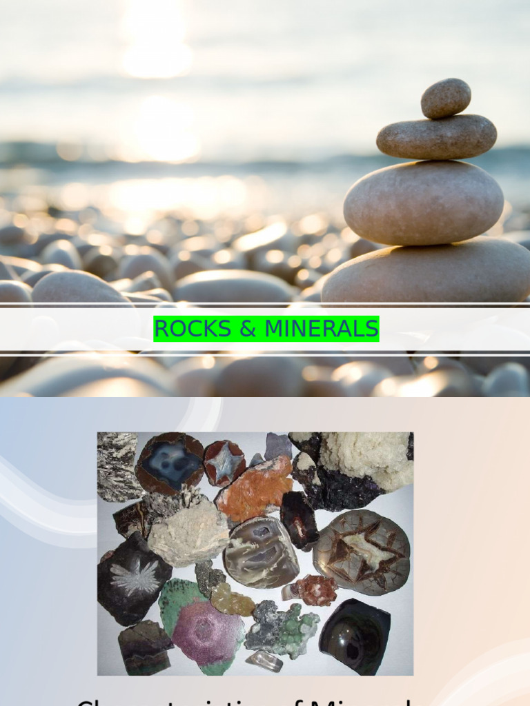 Rocks and Minerals Week New | PDF | Clastic Rock | Sedimentary Rock