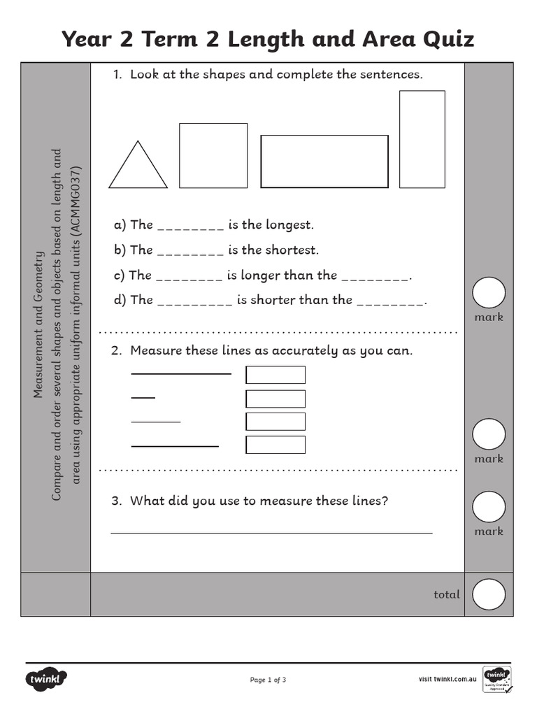 Au N 2548632 Year 2 Length and Area Assessment Sheet English - Ver - 1 ...