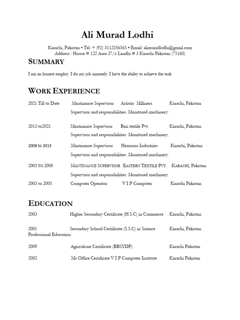 Murad Resume | PDF