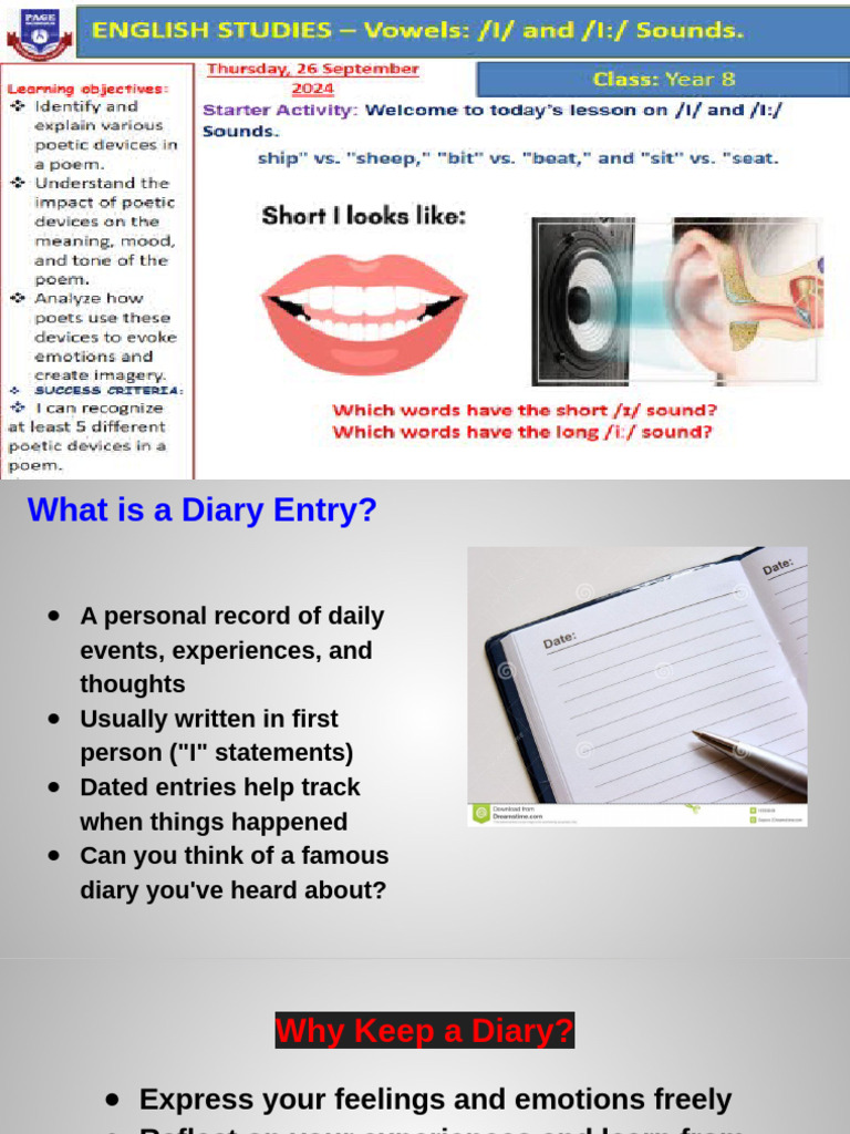 Writing Effective Diary Entries | PDF