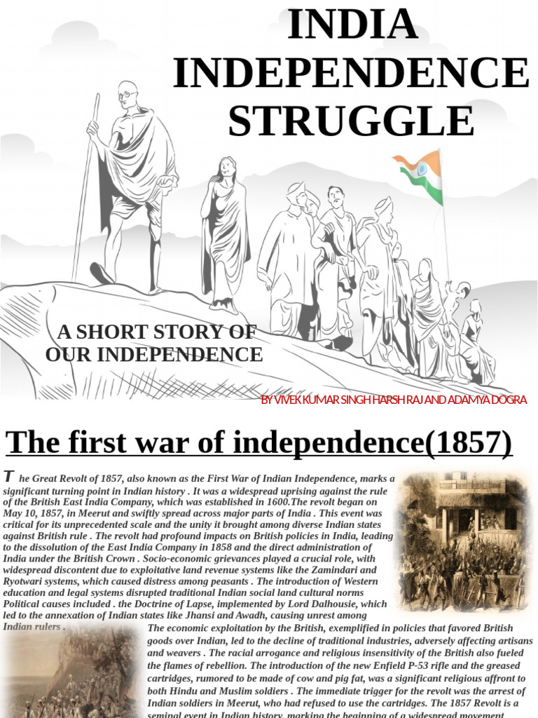 Indian Freedom Struggle | PDF | British Raj | Mahatma Gandhi