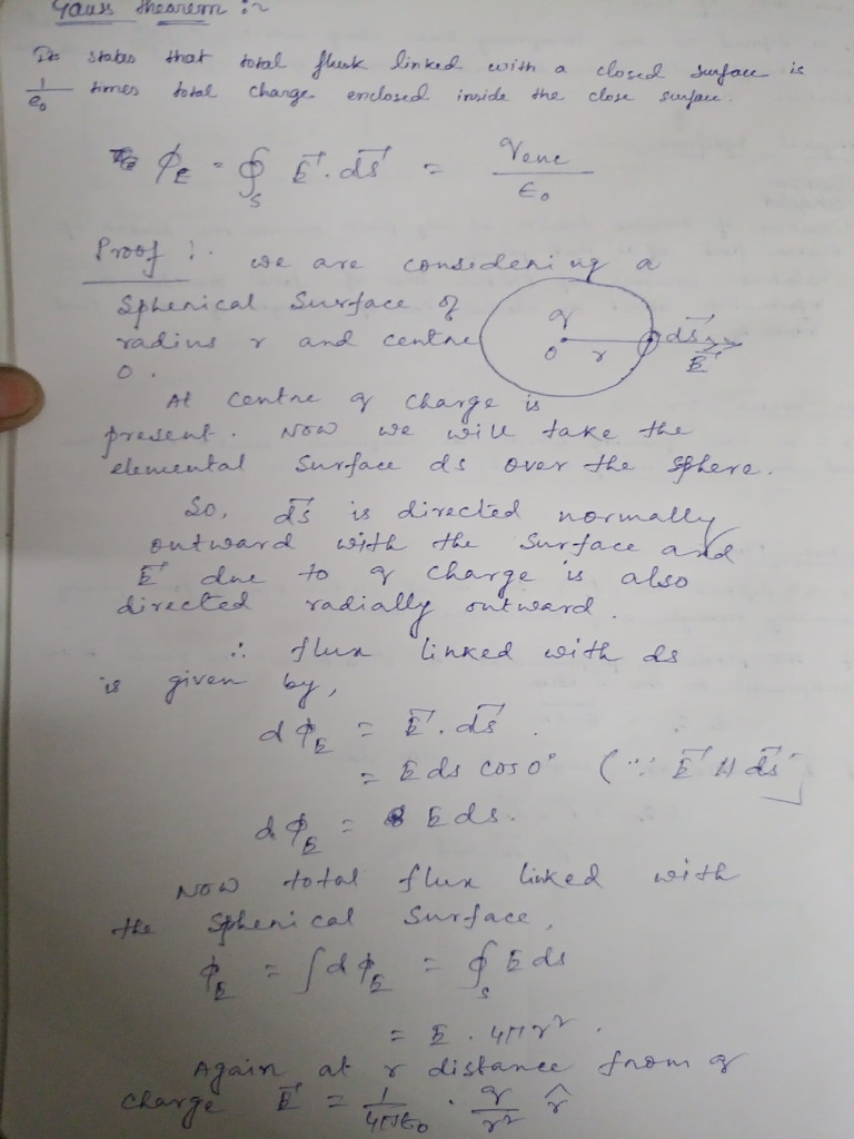 Gauss Theorem... | PDF