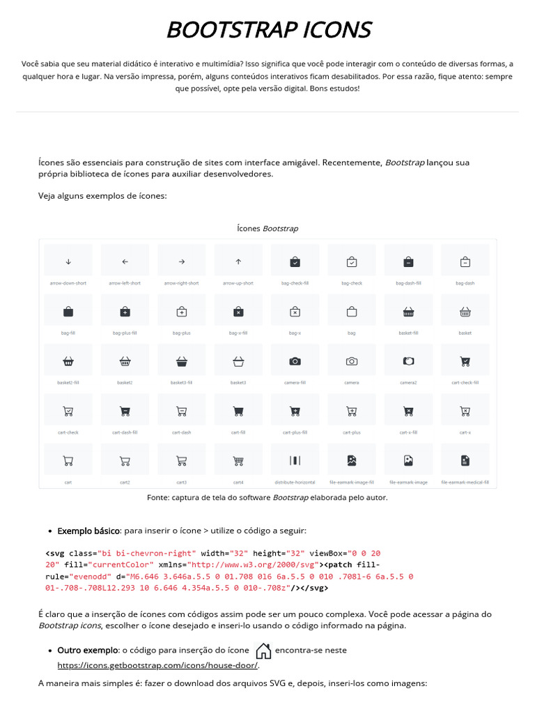 Como Usar Ícones Bootstrap em HTML | PDF | Tecnologia e Engenharia