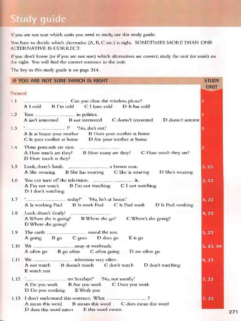 Elementary English Multiple Choce Test | PDF
