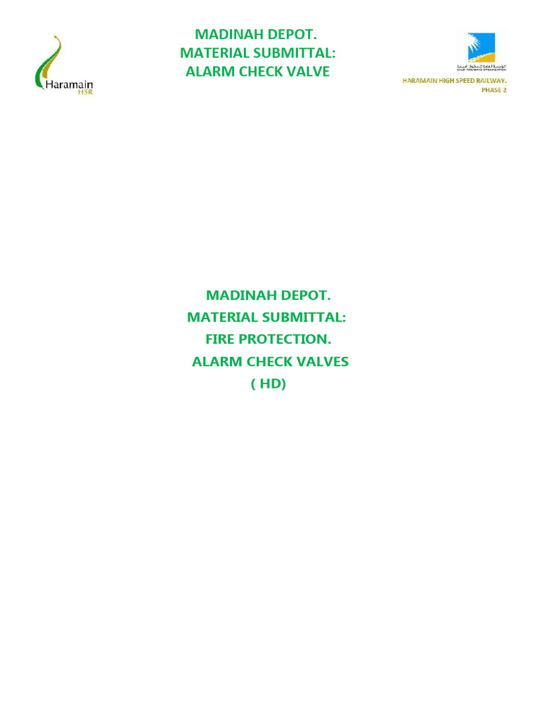 07-Material Submittal HD (Acv) | PDF | Valve | Fire Sprinkler System