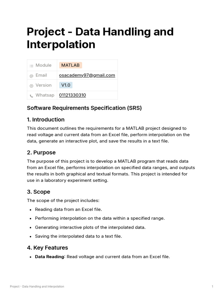 MATLAB Data Interpolation Guide | PDF | Microsoft Excel | Matlab