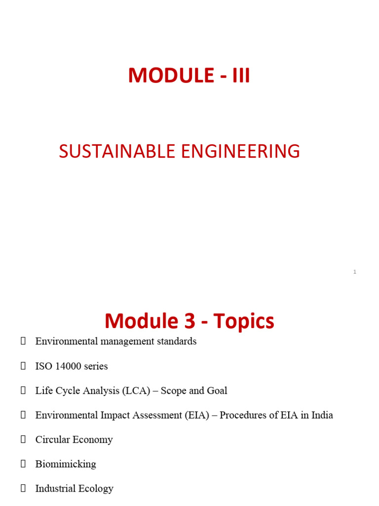 mod 3 ppt se (6) | PDF | Life Cycle Assessment | Environmental Impact ...