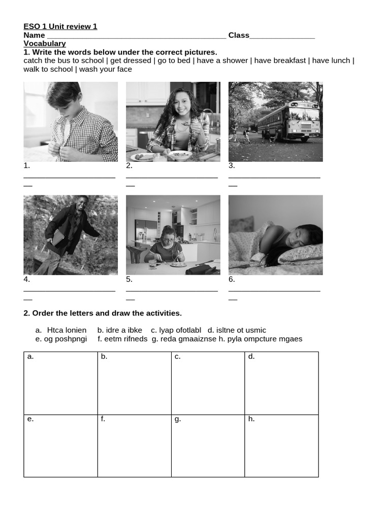 eso 1 unit review 1 | PDF | Linguistic Typology | Language Families