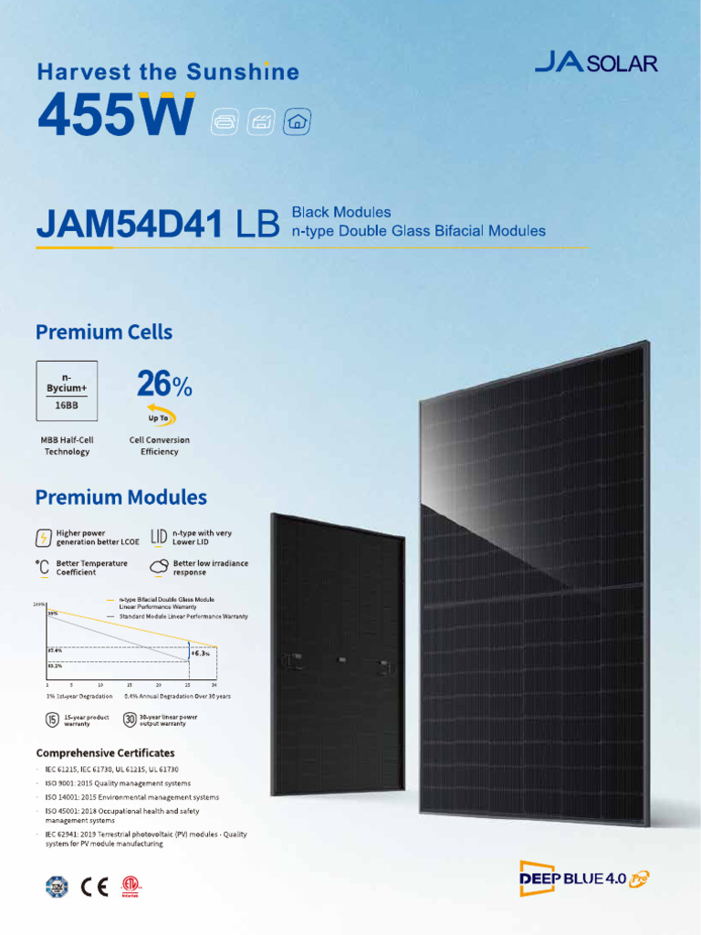 Panel Solar W Ja Solar N Type Bifacial Full Black Jam D LB 25060877 ...