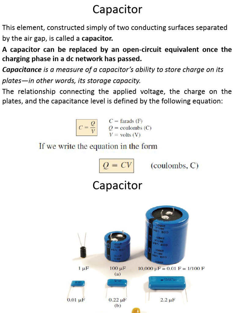 Lec 14 (Capacitor).Pptx | PDF | Capacitor | Series And Parallel Circuits