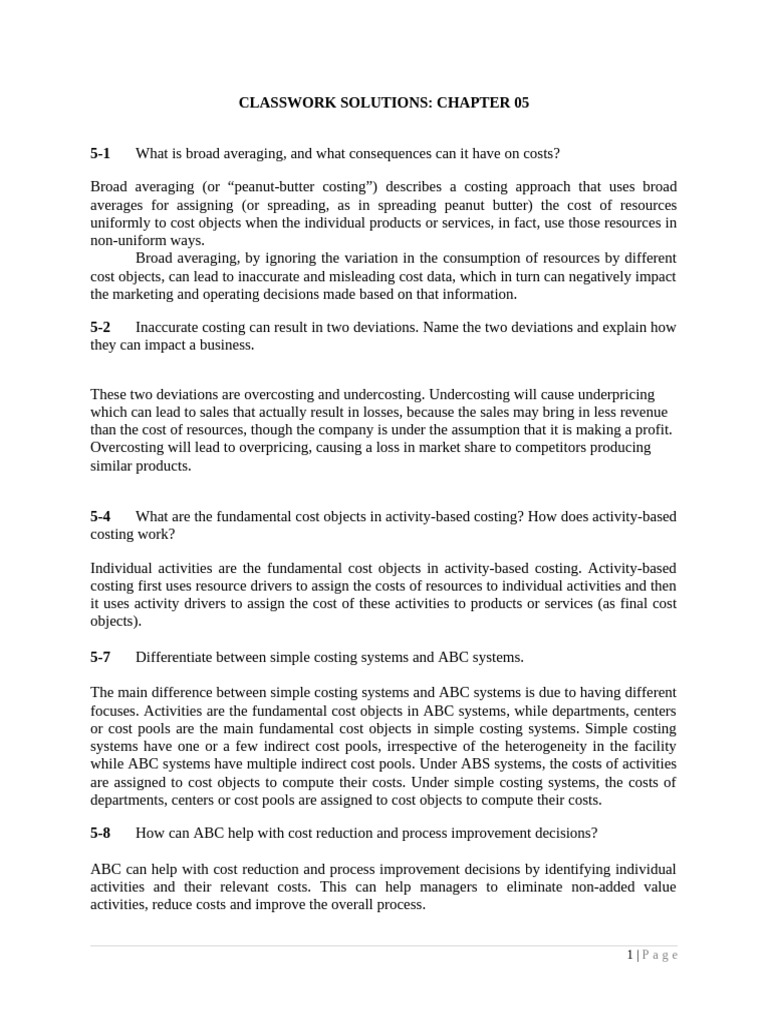 CLASSWORK SOLUTIONS - Chapter 05 - 16th Ed - INTERIM | PDF | Economies | Business Economics