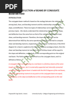 Conjugate Beam Method for Deflections | PDF