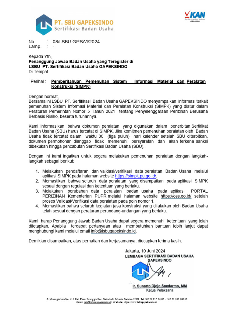 Simpk Lsbu Gapeksindo | PDF | Pengelolaan Keuangan & Uang