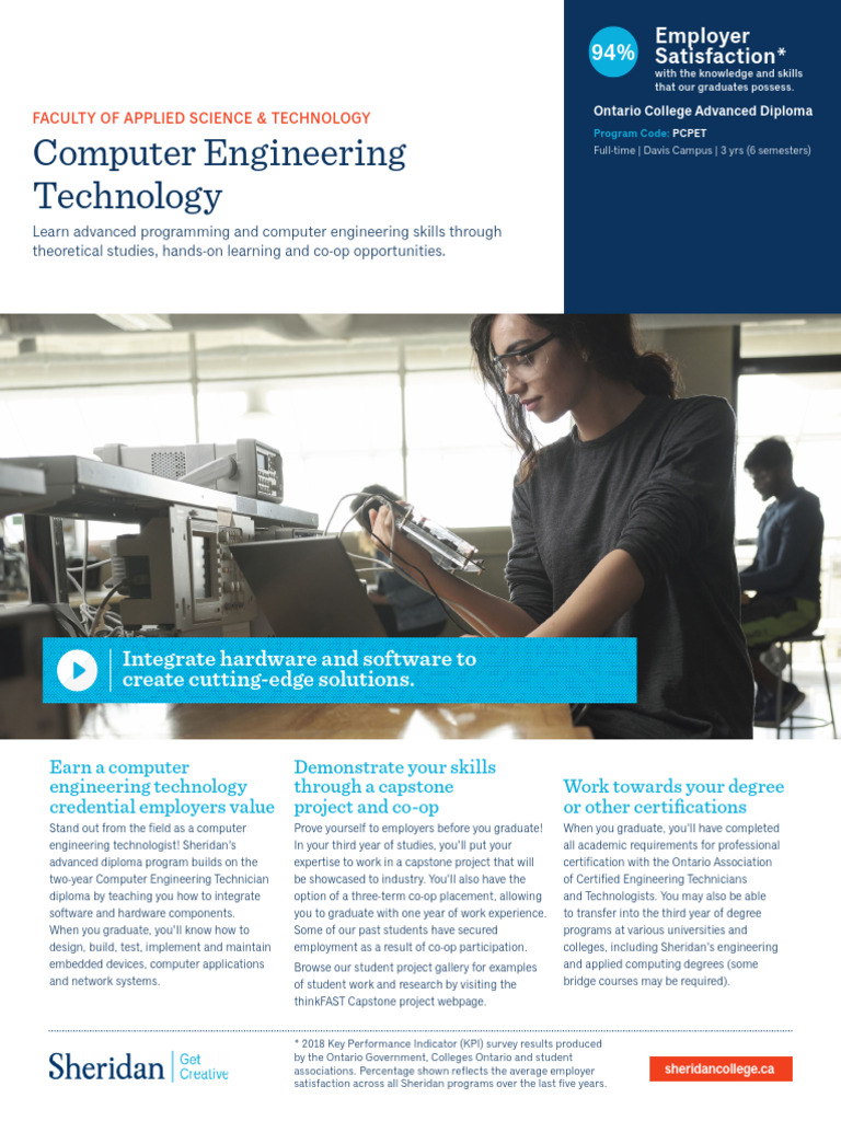 Computer Engineering Technology Diploma | PDF | University And College ...