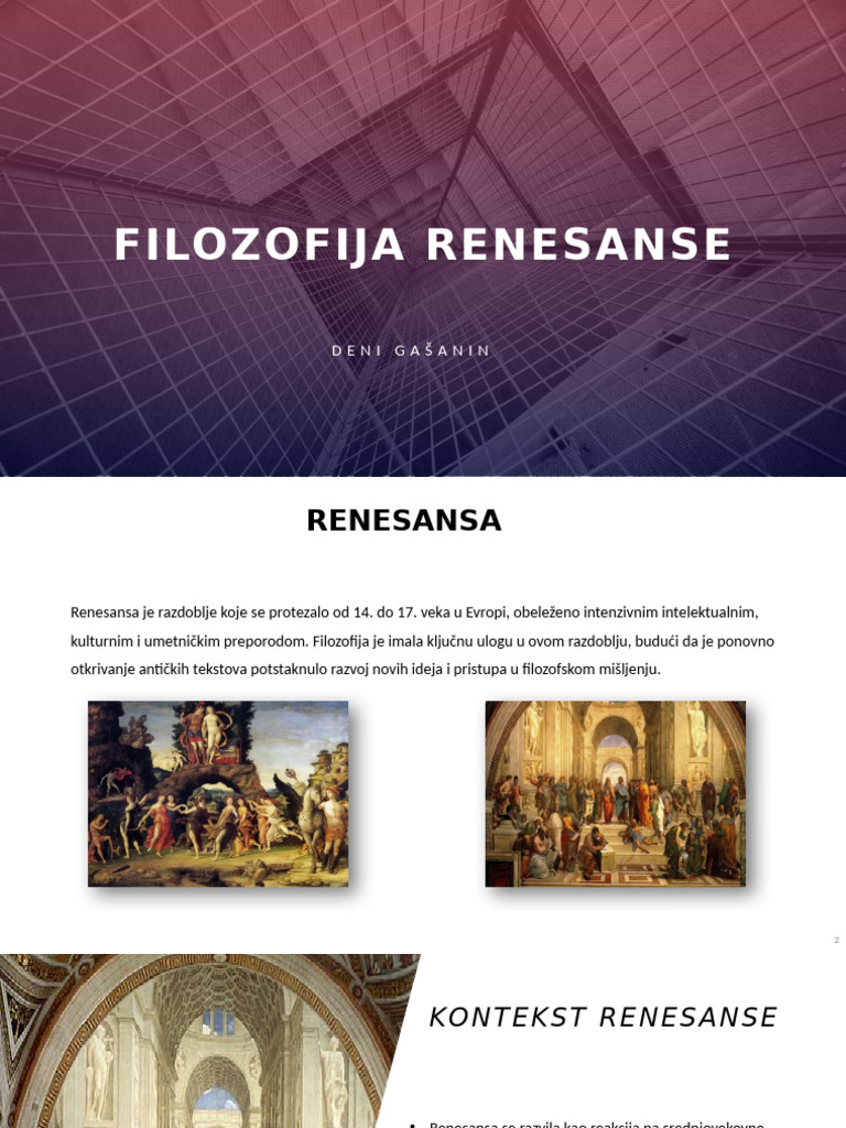 Filozofija Renesanse | PDF