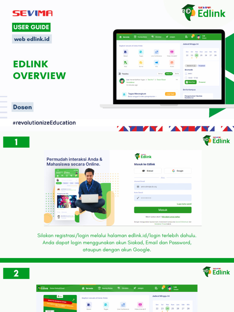 User Guide - Edlink Overview Dosen | PDF