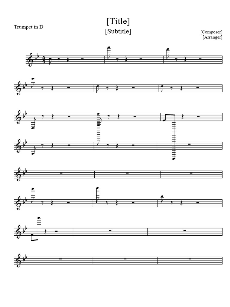 Requetreque23 - Trumpet in D | PDF