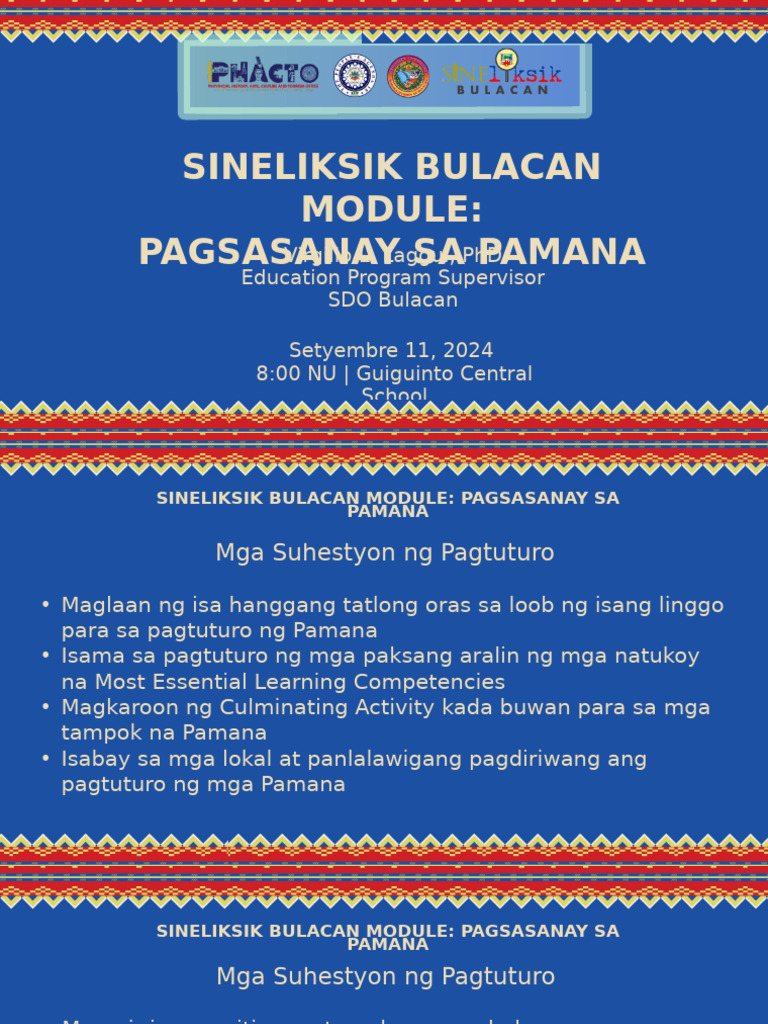 Pagsasanay Sa Pamana | PDF