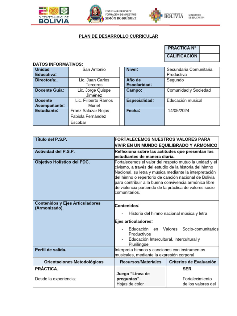 PDC 2do Comunitario | PDF