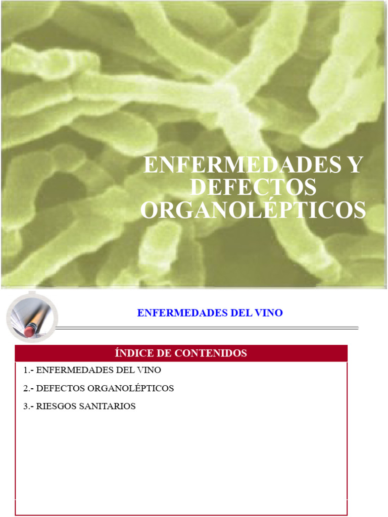 Enfermedades y Defectos del Vino | PDF | Vino