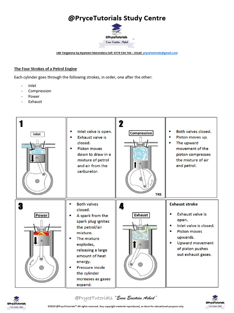 Four Stroke Engine | PDF
