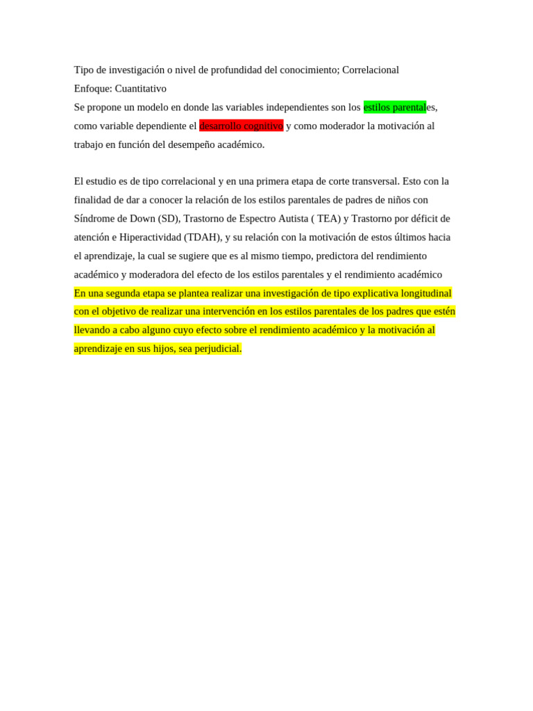 Anteproyecto 1 | PDF | Abuso infantil | Espectro autista