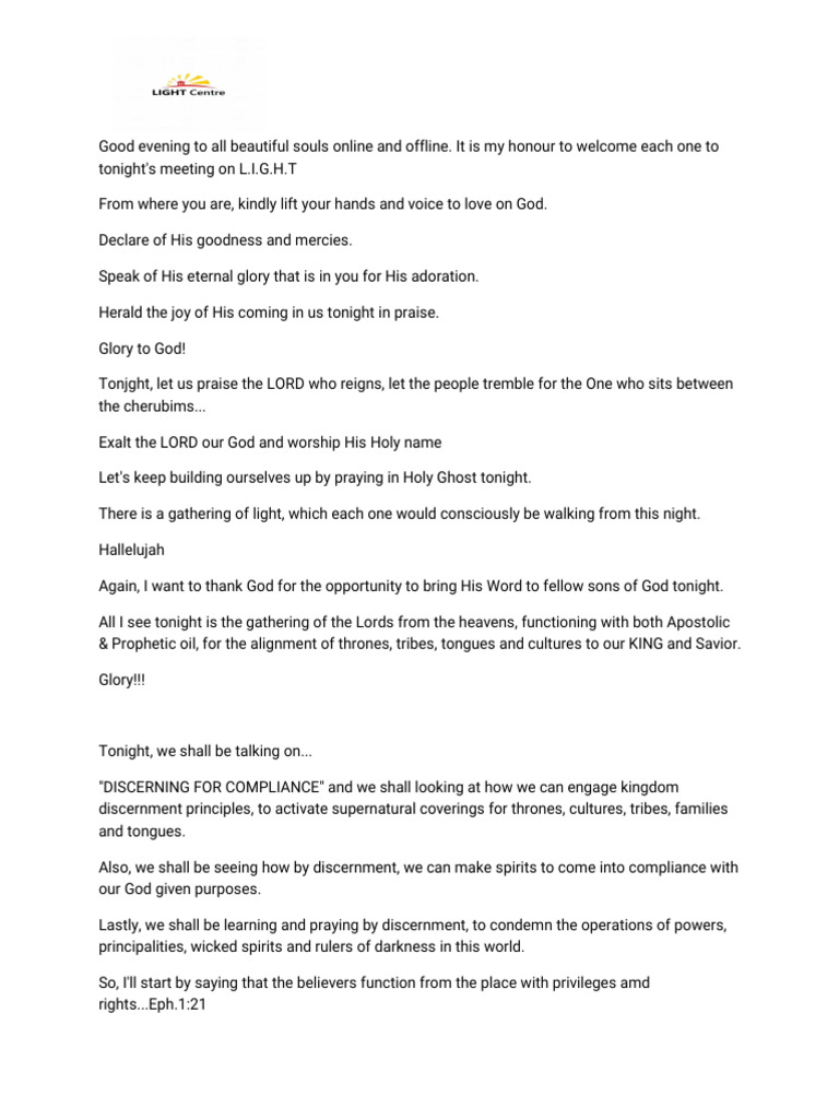 Art of Discernment 5 | PDF