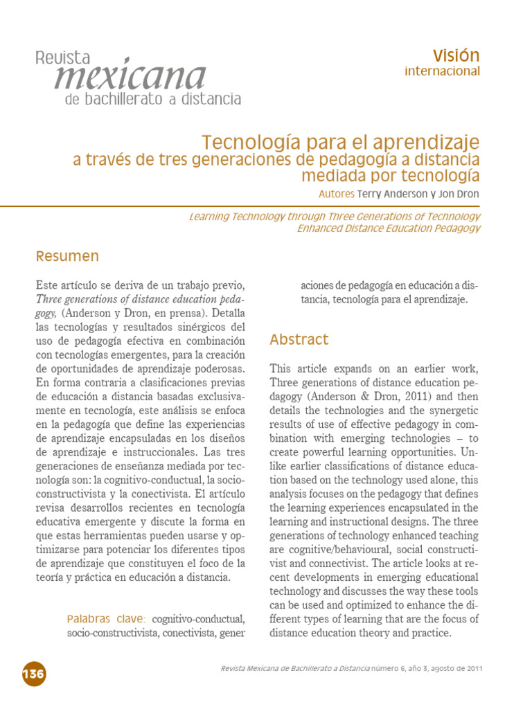 Tecnologia - para - El - Aprendizaje - A - Traves de Tec | PDF | Aprendizaje | Constructivismo ...