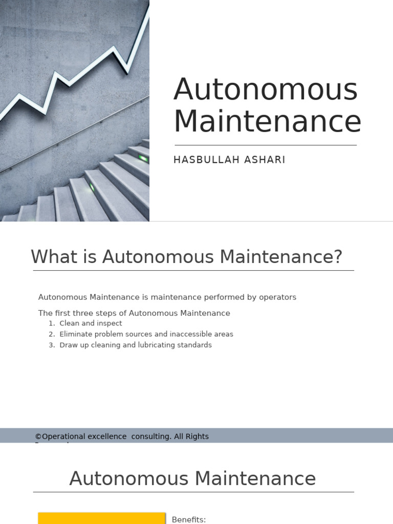Autonomous Maintenance | PDF | Reliability Engineering | Systems Engineering