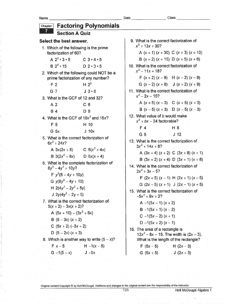 Multiple Choice CH 7 Possible Test Questions | PDF