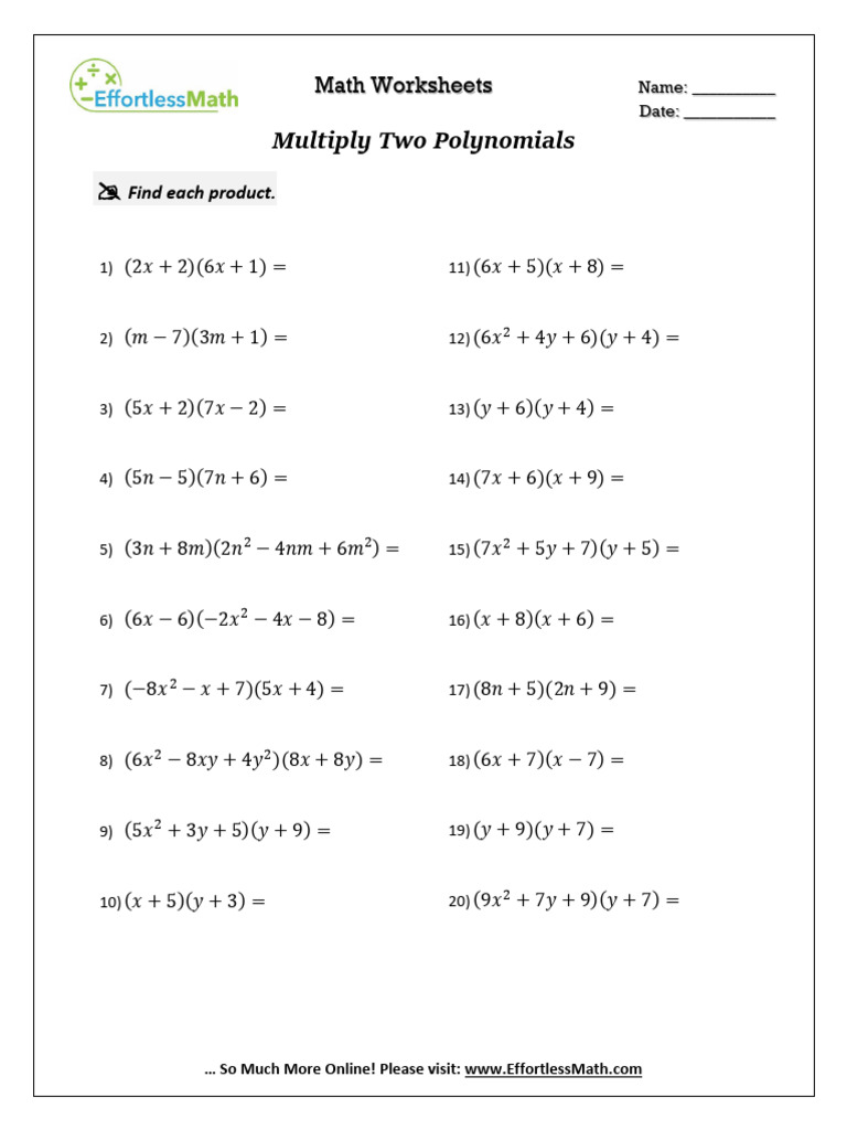 Multiply-Two-Polynomials | PDF