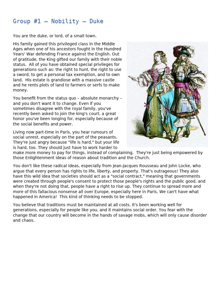 Revolutions - French Character Summaries | PDF | Age Of Enlightenment ...
