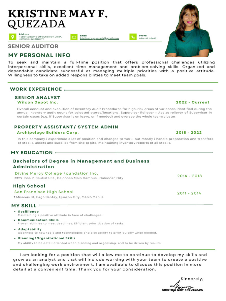 Quezada: Kristine May F | PDF | Business | Business Economics