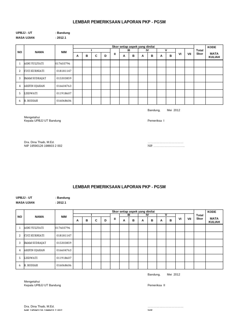 Rekap Nilai Apkg 1 Dan 2 Siklus 2 - Herawan M | PDF