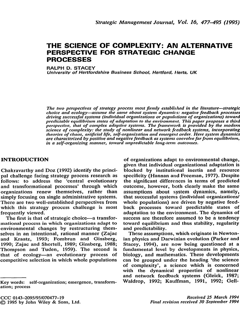 The Science Of Complexity An Pdf