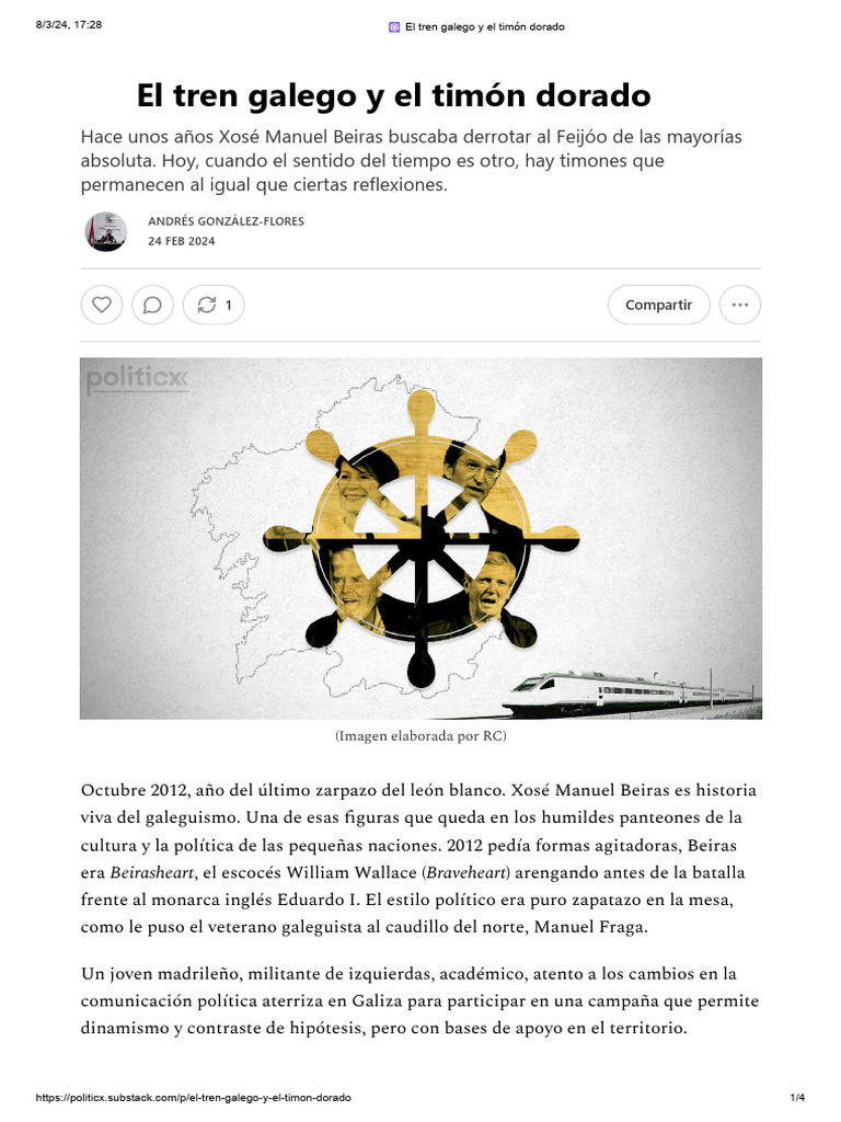 El Tren Galego y El Timon Dorado | PDF | Ciencias sociales