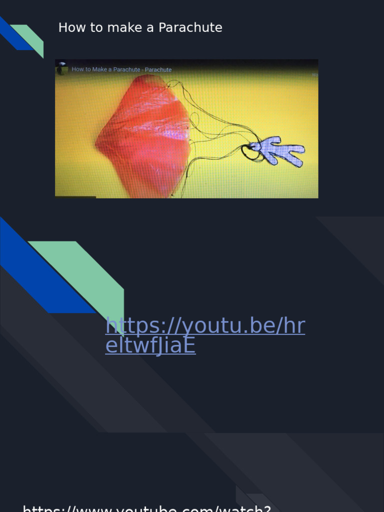 How To Make A Parachute | PDF