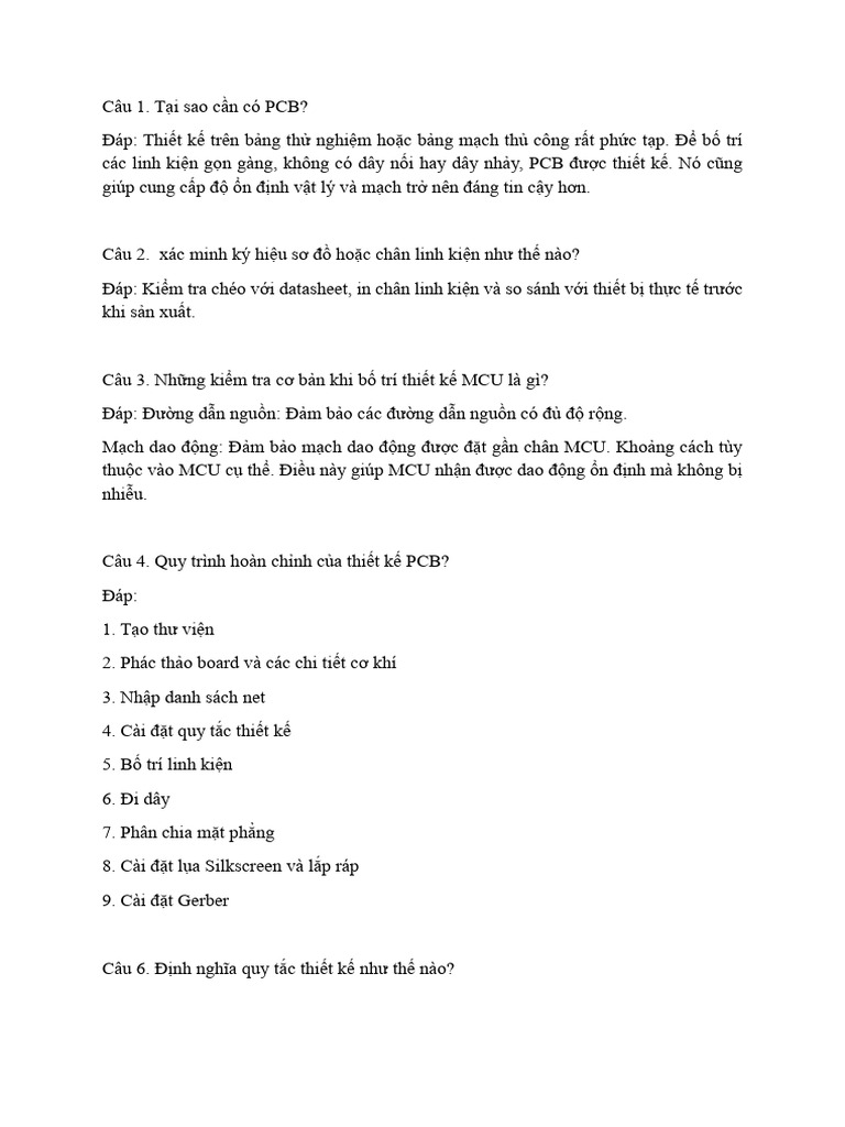 Cau Hoi KTHP-TV1 | PDF