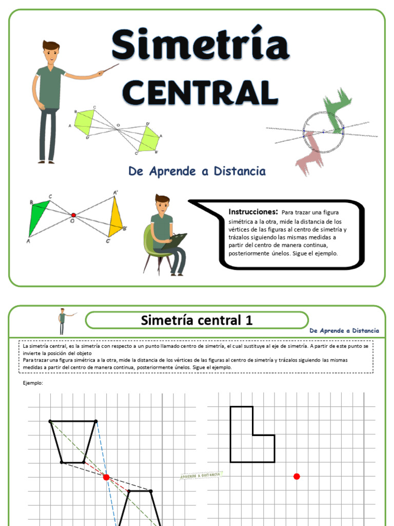 Ejemplos de Simetría Central | PDF | Métodos y materiales de enseñanza