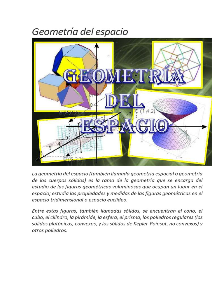 Geometr-A Del Espacio | PDF